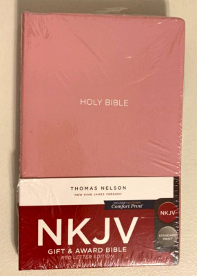 Nkjv Gift and Award Bibles Red Letter Edition [Pink] NEW Comfort Print ...