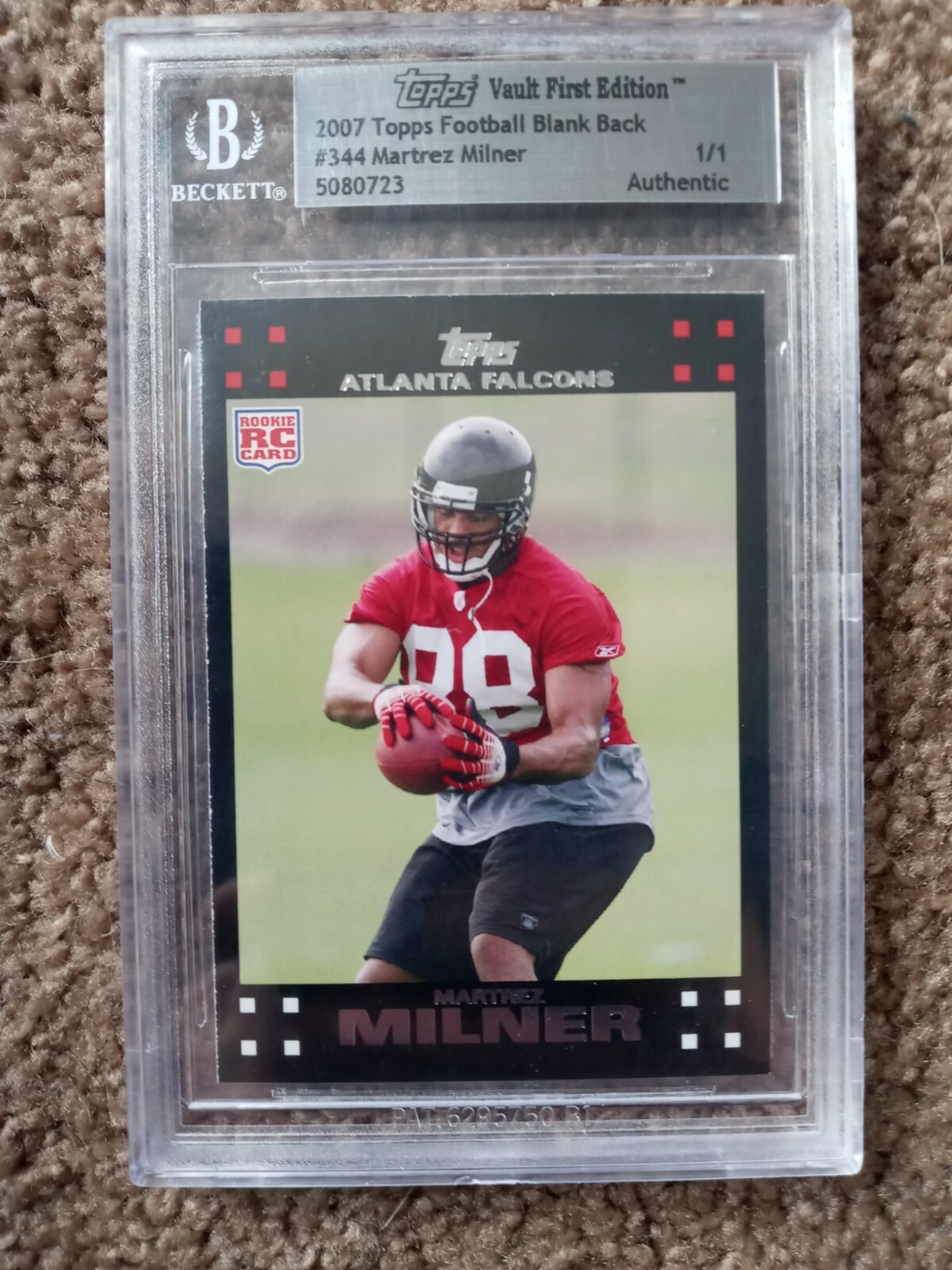 2007 Topps Vault First Edition Martrez Milner | eBay