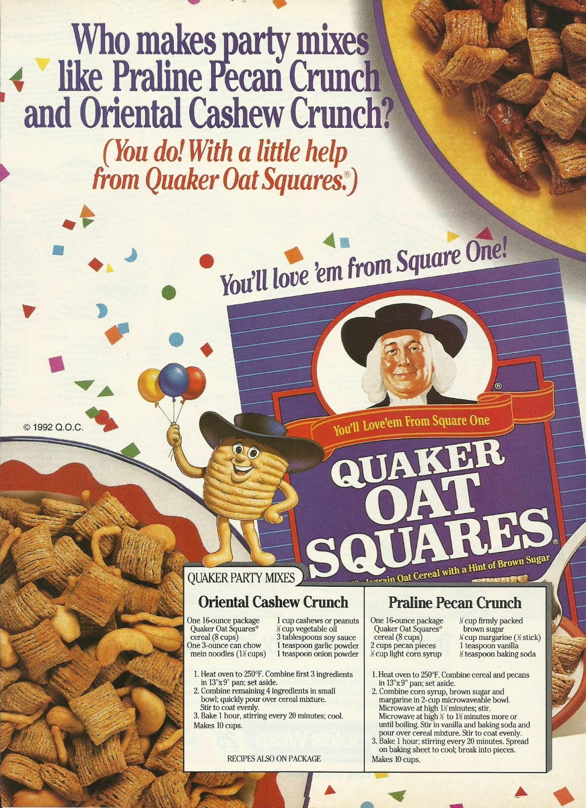 Quaker Oat Squares Cereal