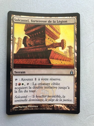 Mtg Carte Magic Ravnica Sunhome Fortress of the Legion French FOIL NM ...