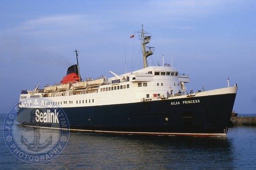 Ship Photo - AILSA PRINCESS Sealink Ferry 6X4 (10X15) Photograph | eBay
