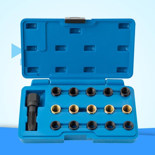 M14 x 1.25 mm Spark Plug Rethread Repair Tap Tool Thread Reamer Inserts ...
