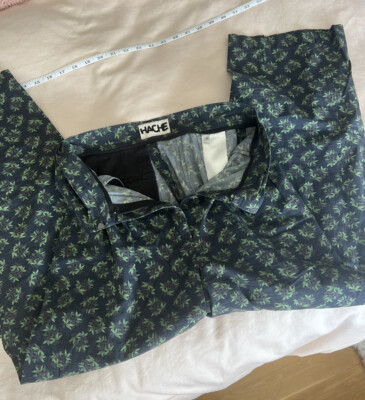 vintage hache italian designer cannabis/weed print pants y2k grunge | eBay
