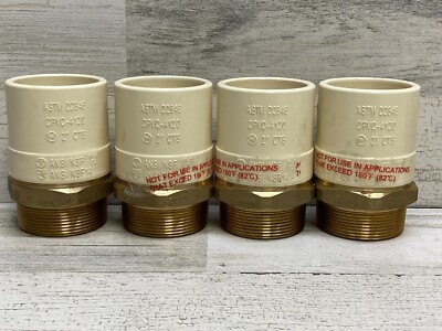 Lot of 4 - Transition Fitting Brass 2" ASTM D2846 CPVC-4120 | eBay