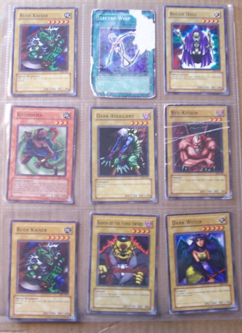 1996 YUGIOH 9 CARD LOT, RUDE KAISER SDK-027, ROGUE DOLL SDK-008 | eBay