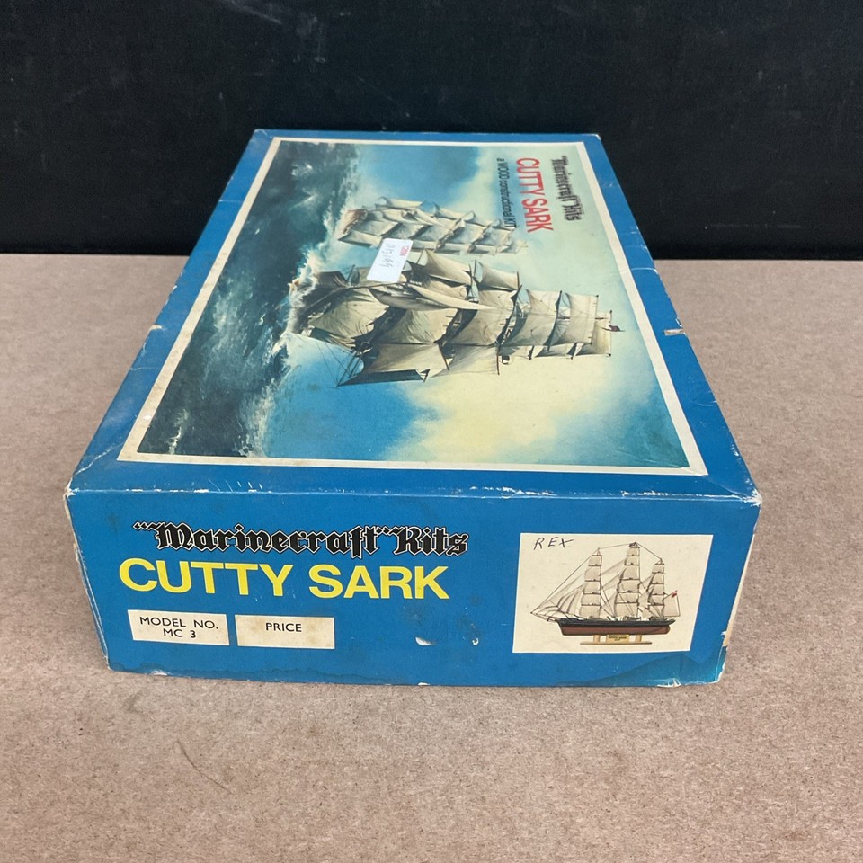 Vintage Boyd Models Imports Cutty Sark Ship Marinecraft Wood Model Kit ...