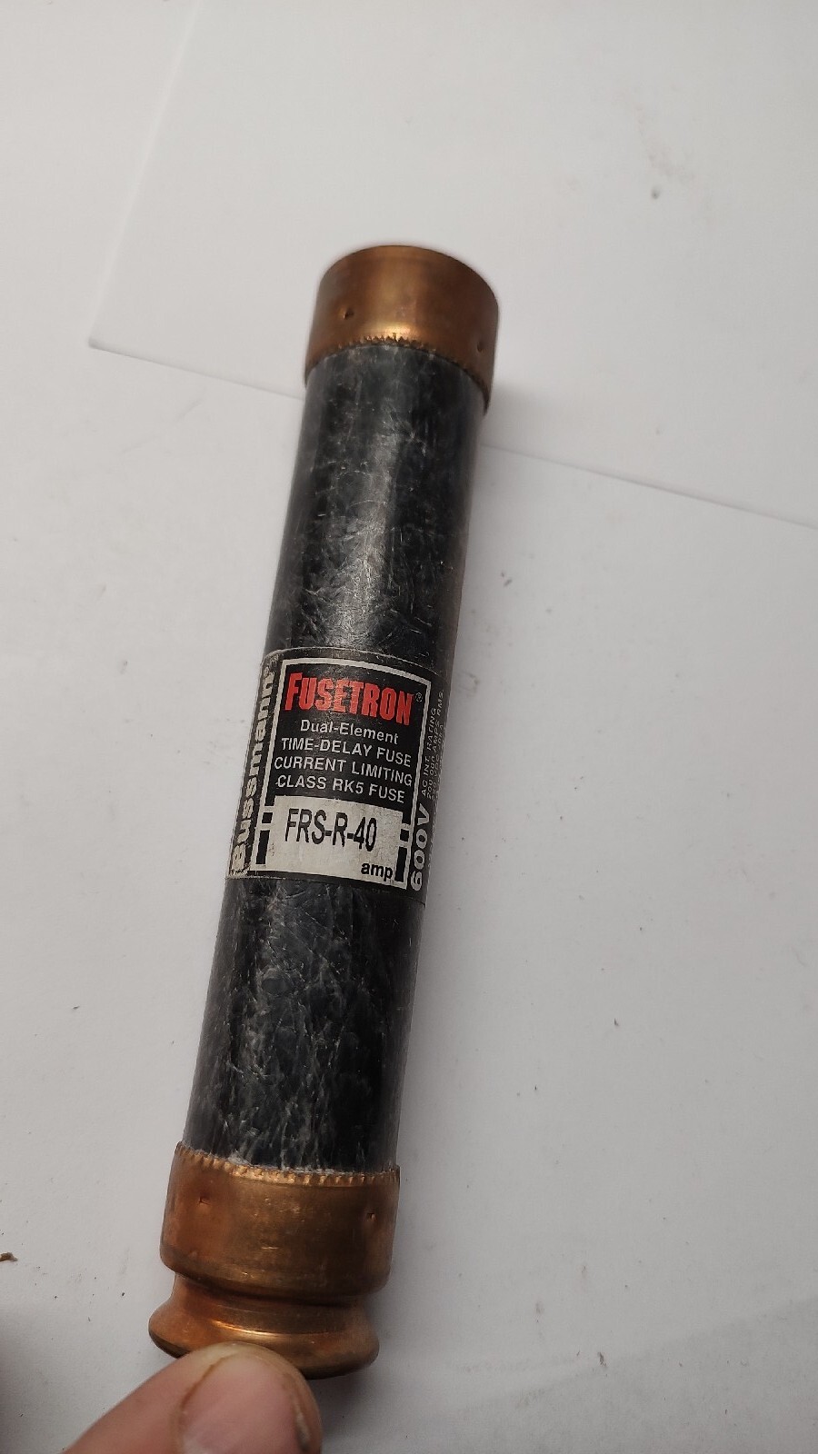 FUSETRON FRS-R-40 600 VOLT 40A TIME DELAY CLASS RK5 FUSE NEW | eBay