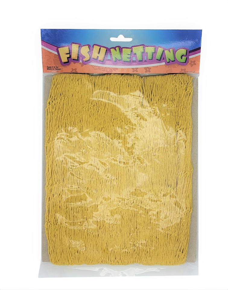 Colorful Cotton Fish Nets (6 Ft x 15 Ft) Nautical Pirate Hawaiian Luau ...