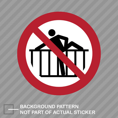 P071 Do Not Cross Barrier Sticker Decal Vinyl iso 7010 iso 3864 hazard ...