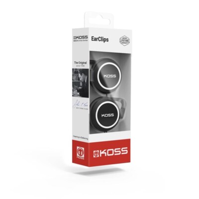 Koss EAR CLIPS Headphones Black Pivoting Soft Foam Ear Plates 1 Pack | eBay
