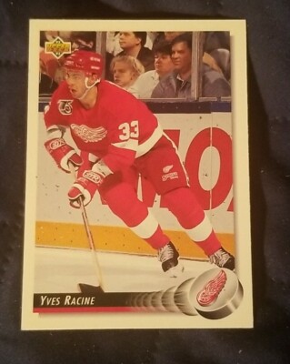 1992-93 Upper Deck - Detroit Red Wings Hockey Card #142 Yves Racine | eBay