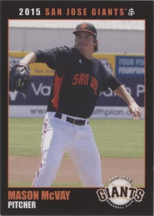 2015 Grandstand San Jose Giants - Mason McVay #18 (RC) for sale online ...