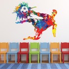 Paint Splash Football Goal Wall Sticker WS-51284 | eBay UK