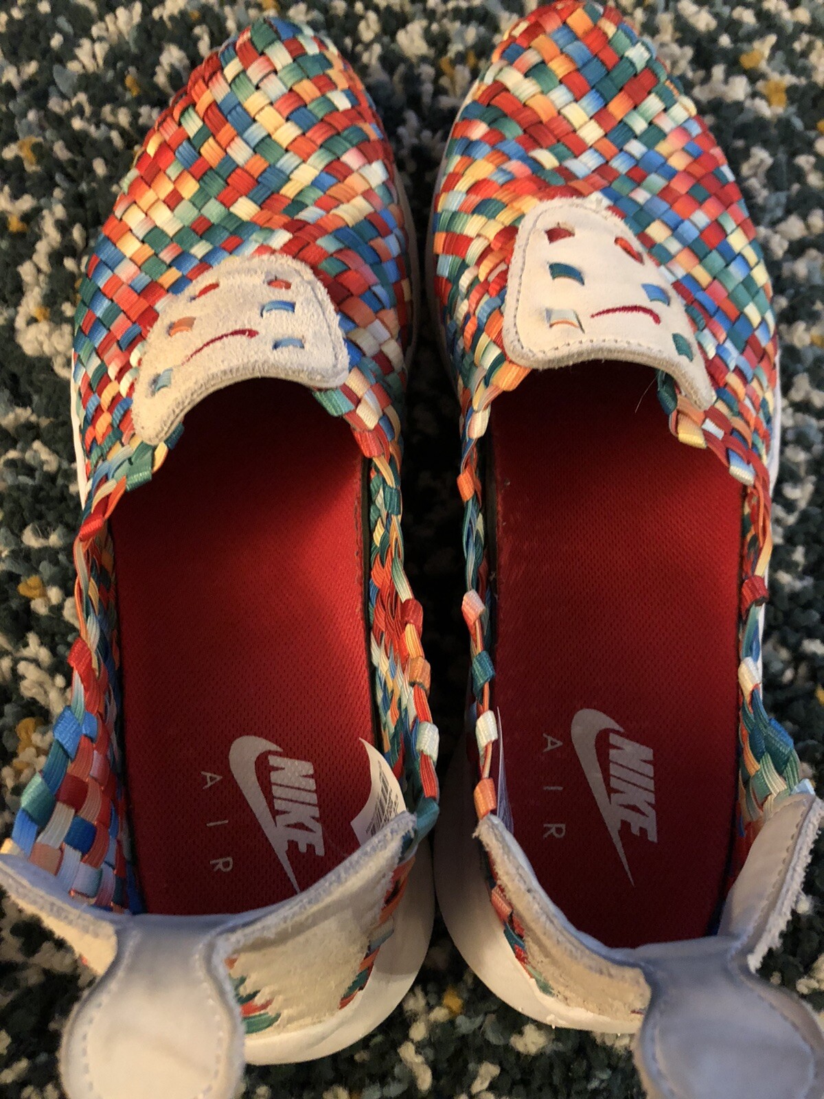 NIKE 2017 AIR WOVEN RAINBOW MULTI COLOR Size 10 FOOTS… - Gem