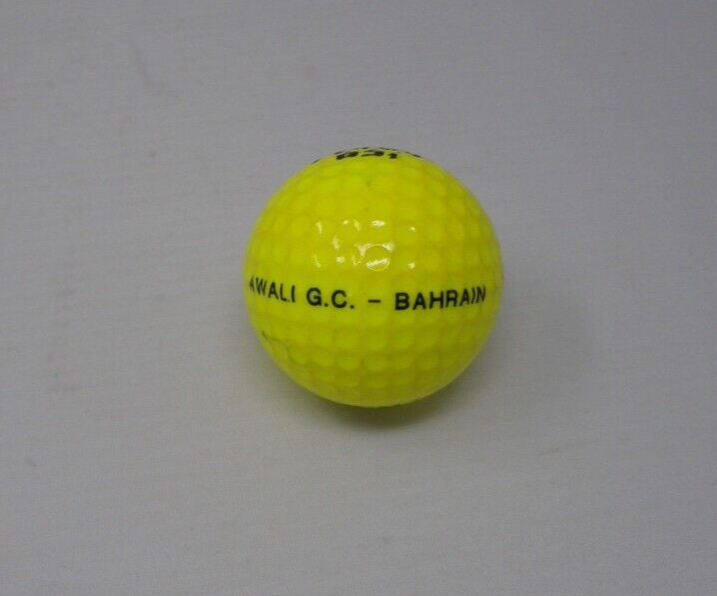 Awali G.C. Bahrain Logo Golf Ball Dunlop 65i Camel Logo Yellow | eBay