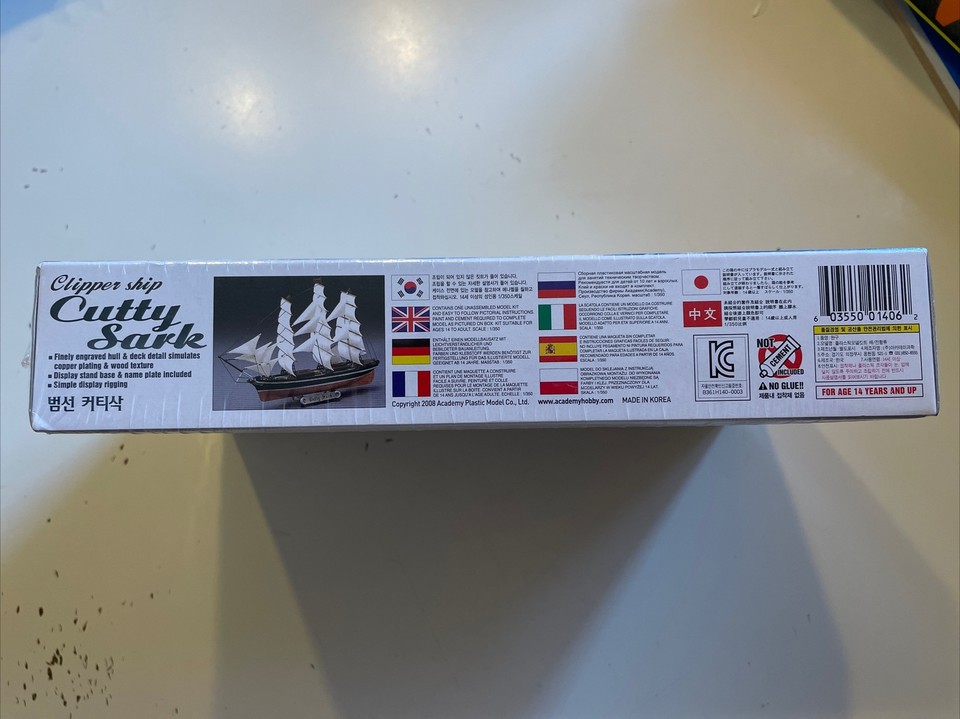 Cutty Sark Clipper Ship Model Kit By Academy | eBay