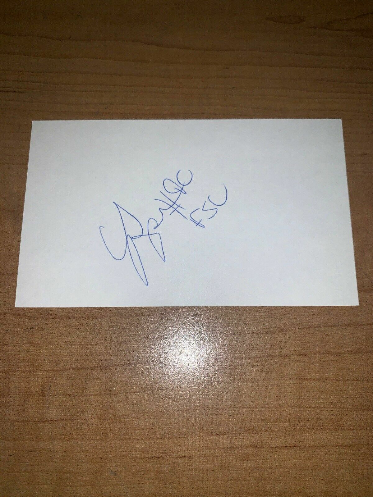 GREG SPIRES - FSU FOOTBALL - AUTHENTIC AUTOGRAPH SIGNED INDEX -B2578 | eBay