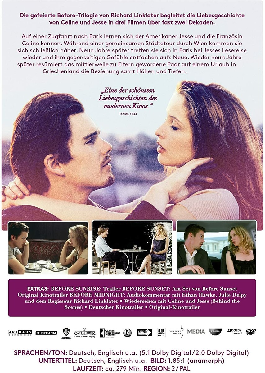 Before Sunrise Dvd Cover Before Sunrise [DVD] [1995], Warner Bros Home