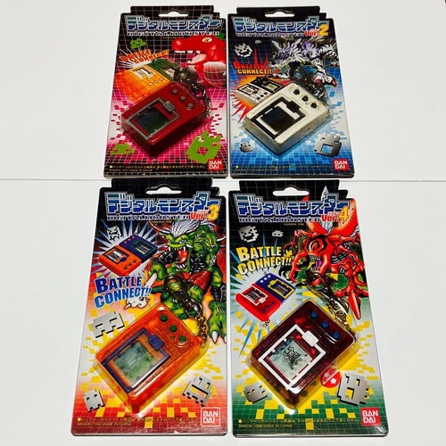 BANDAI Digital Monster Battle Connect ver. 1 ~ 4 Digimon 1990's 4 in ...