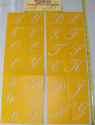Delta Monogram Alphabet Set 26 Individual Super Value Stencils | eBay