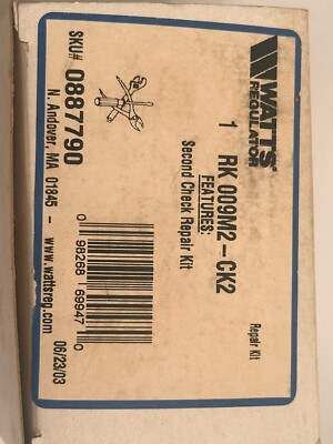Watts RK-009M2-CK2 (SKU 0887790). Second Check Repair Kit 1” | eBay