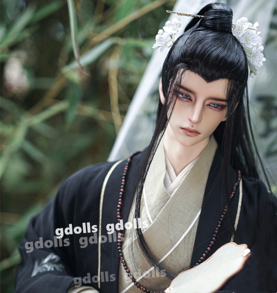 1/3 BJD Doll Uncle Man Boy Face Make up + Eyes Resin Figure | eBay