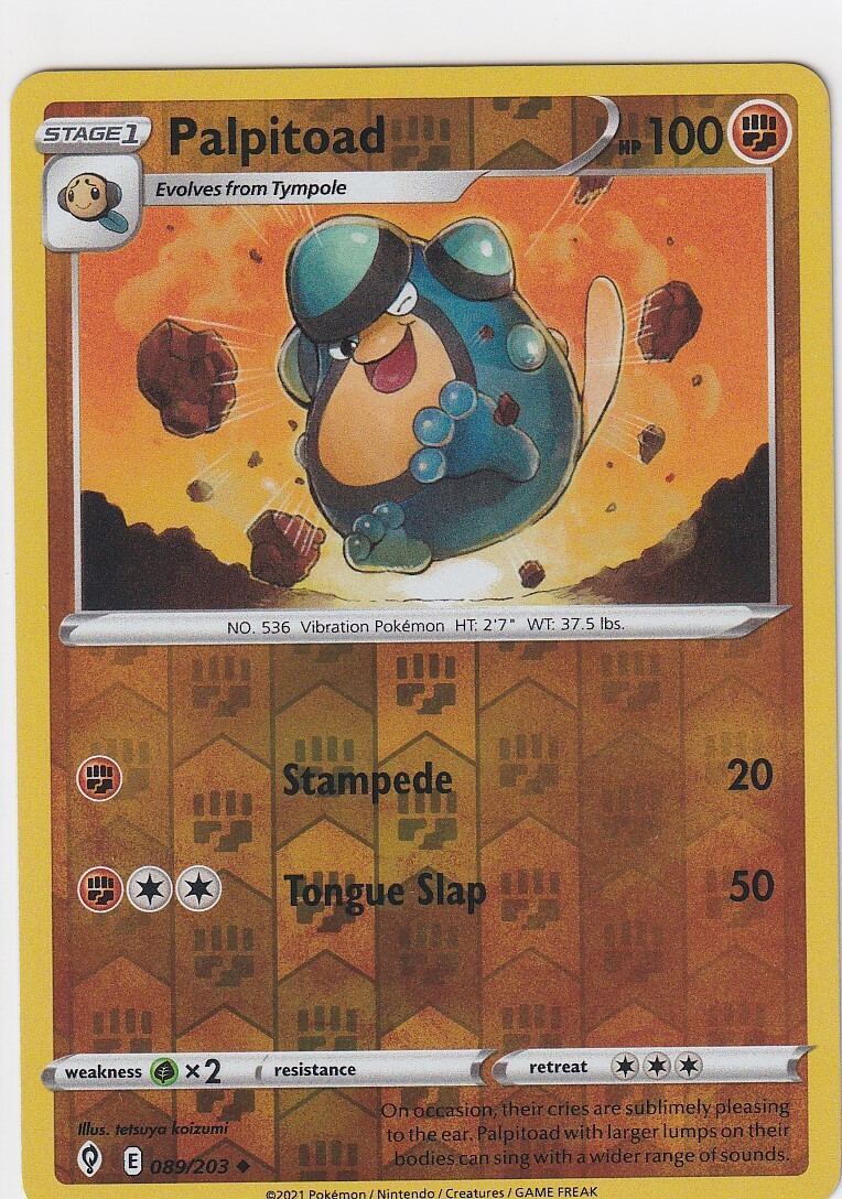 Pokemon Palpitoad Card