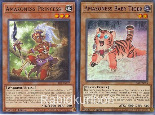 Yugioh Amazoness Princess + Amazoness Baby Tiger (Ultra Rare) - Set | eBay