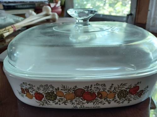 RARE Corning Ware Le Romarin Spice Life A-10-B Casserole Baking Dish/A ...