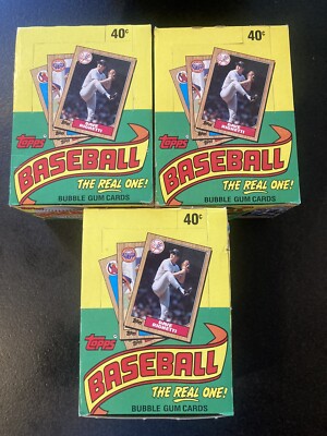 (3) NEW SEALED 1987 Topps Baseball Wax Box Lot - 36 Packs Per Box Bo ...