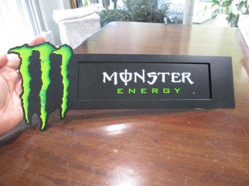 MONSTER ENERGY STORE DISPLAY DOUBLE SIDED ORIGINAL ADVERTISING DRINK ...