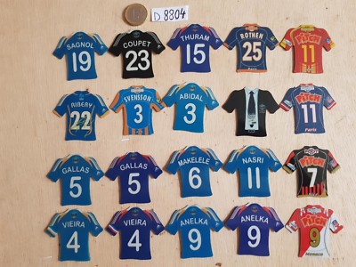 24) lot 20 magnet's publicitaire maillot football coupe monde FIFA ...