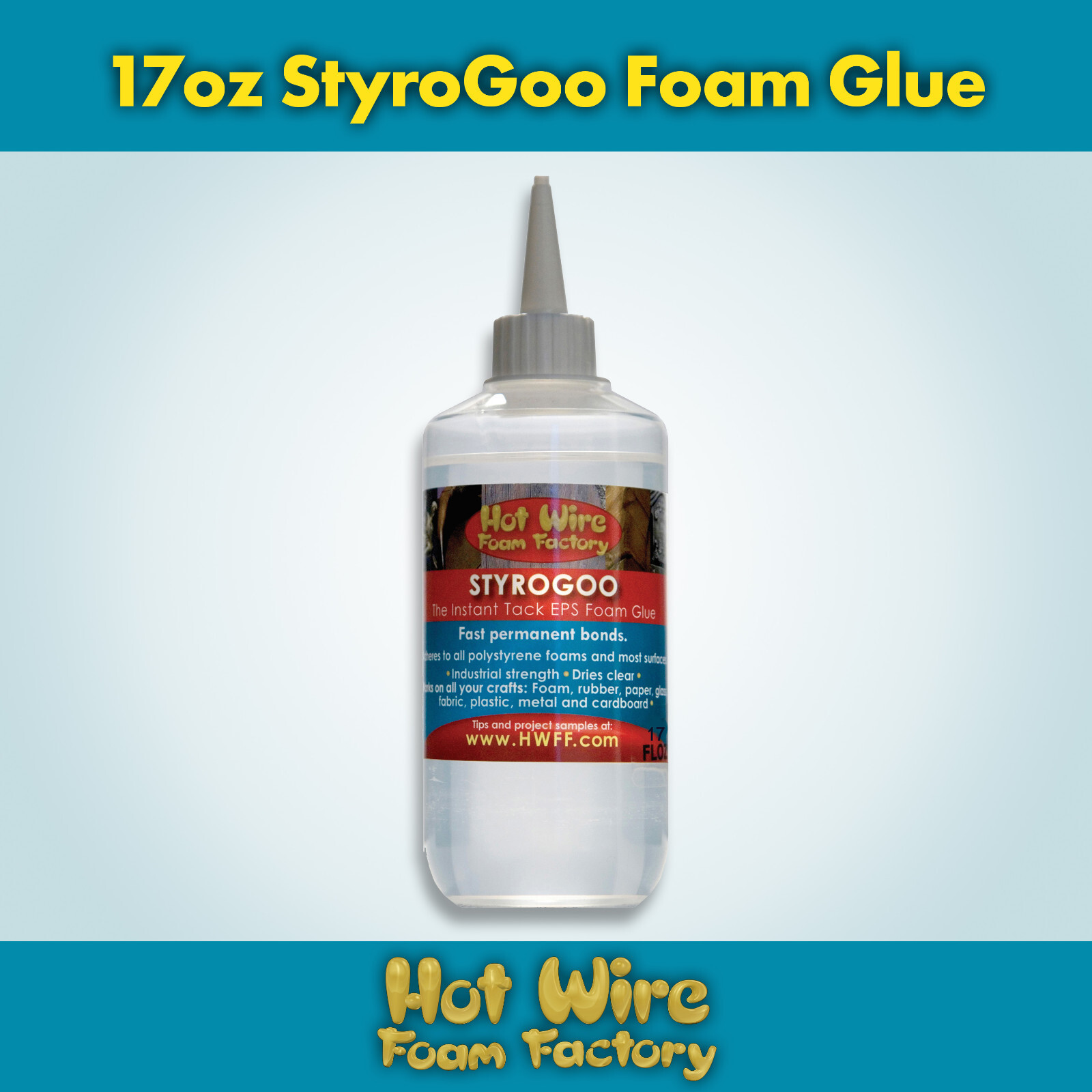 Hot Wire Foam Factory StyroGoo Foam-Safe Adhesive Glue For Styrofoam ...