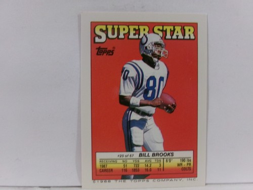1988 Topps Super Star Sticker Back Cards ( 61) Christian Okoye Anthony ...