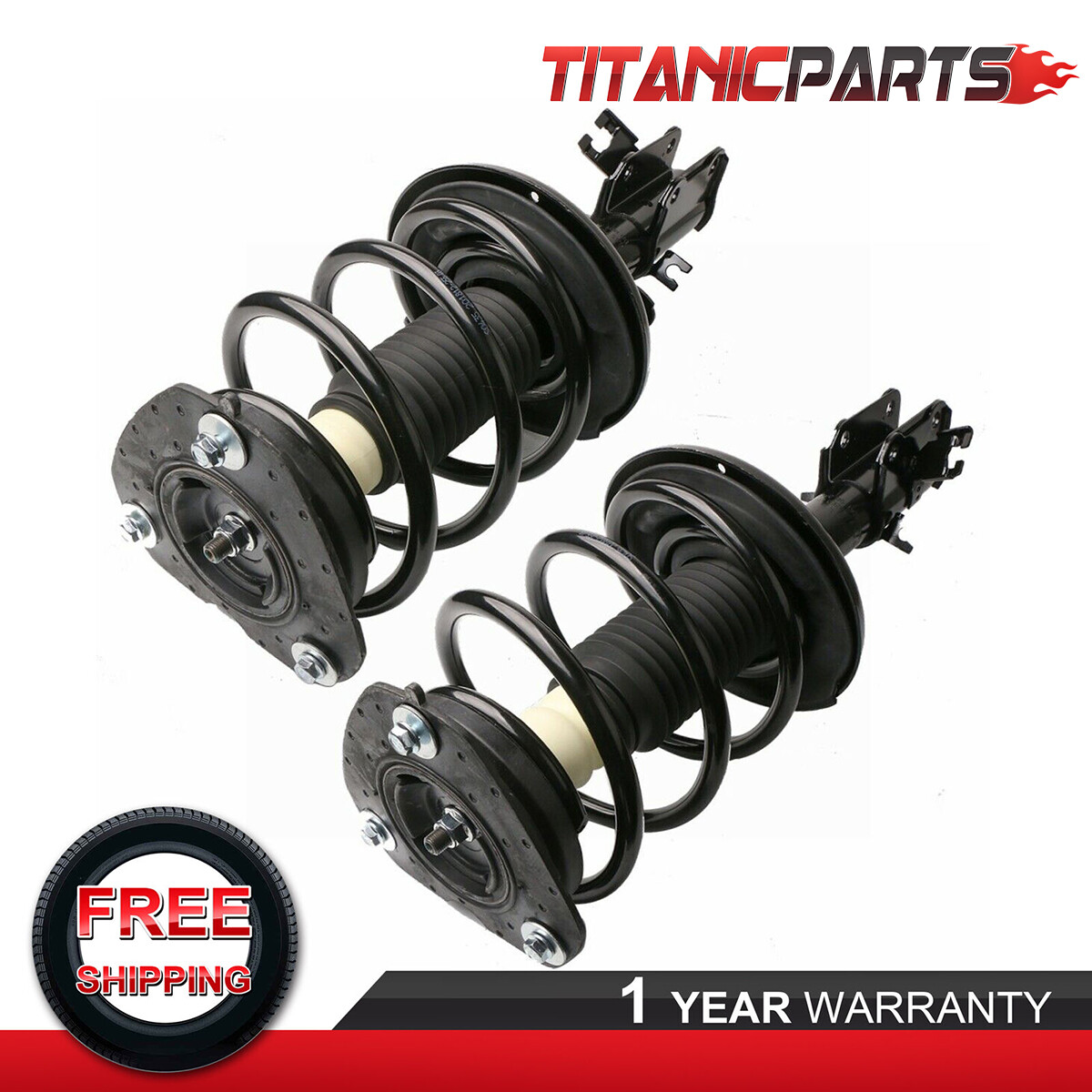 Set of 2 Front Complete Struts Shock Absorbers For 2007-2012 Nissan ...