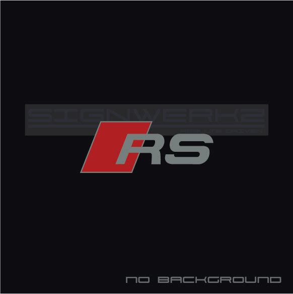 Audi RS decal Sticker EURO Racing mod RS3 RS4 RS5 RS6 RS7 TTRS 2 colors ...
