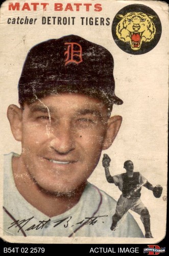 1954 Topps #88 Matt Batts Tigers AUTHENTIC | eBay