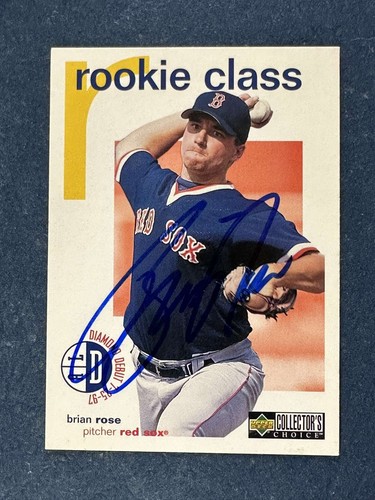 Brian Rose Autograph Signed 1998 Upper Deck CC Boston Red Sox | eBay