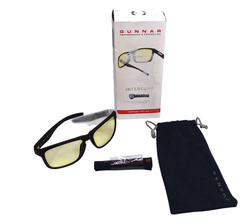 GUNNAR Gaming and Computer Eyewear Intercept Amber Tint - Patented Lens | eBay