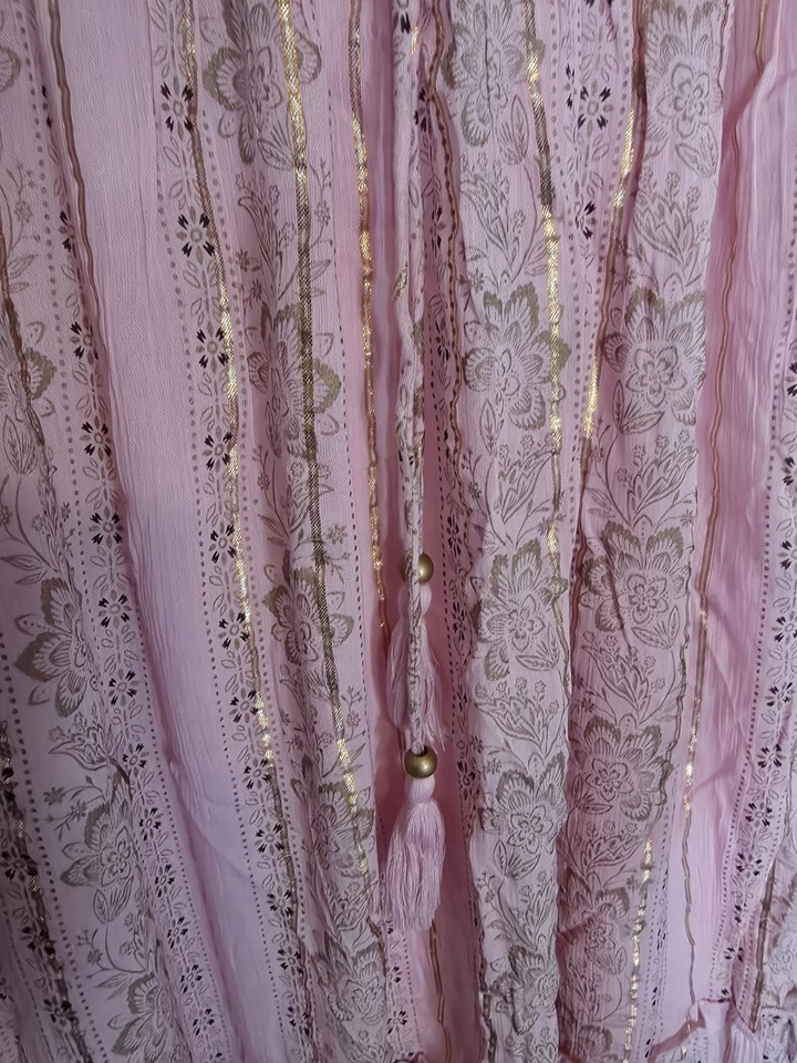 ME 2 MAGIC DRESS NWT Bohemian Dreams Pink Gold Dress Size Medium ...