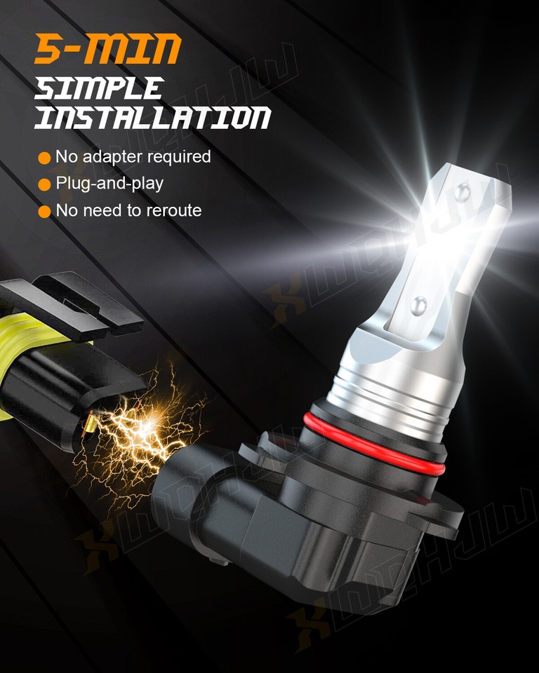 For Chevy Silverado 1500 2500HD 2007-2020 White LED Headlight High/Low ...