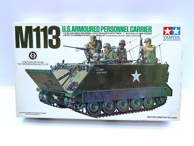 TAMIYA US ARMOURED PERSONNEL CARRIER Half Track Model Kit 1/35 Scale No ...