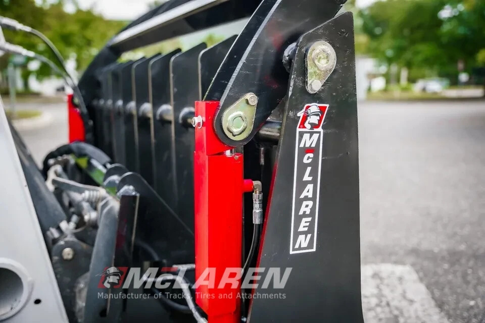 Root Rake Debris Silage Rock Skid Steer Attachment for Mustang 84" Wide ...