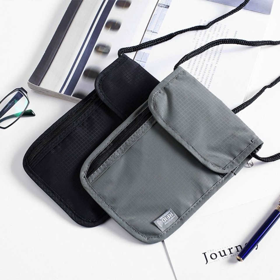 Waterproof Document Pouch Nylon Passport Bag Portable Packet Women | eBay