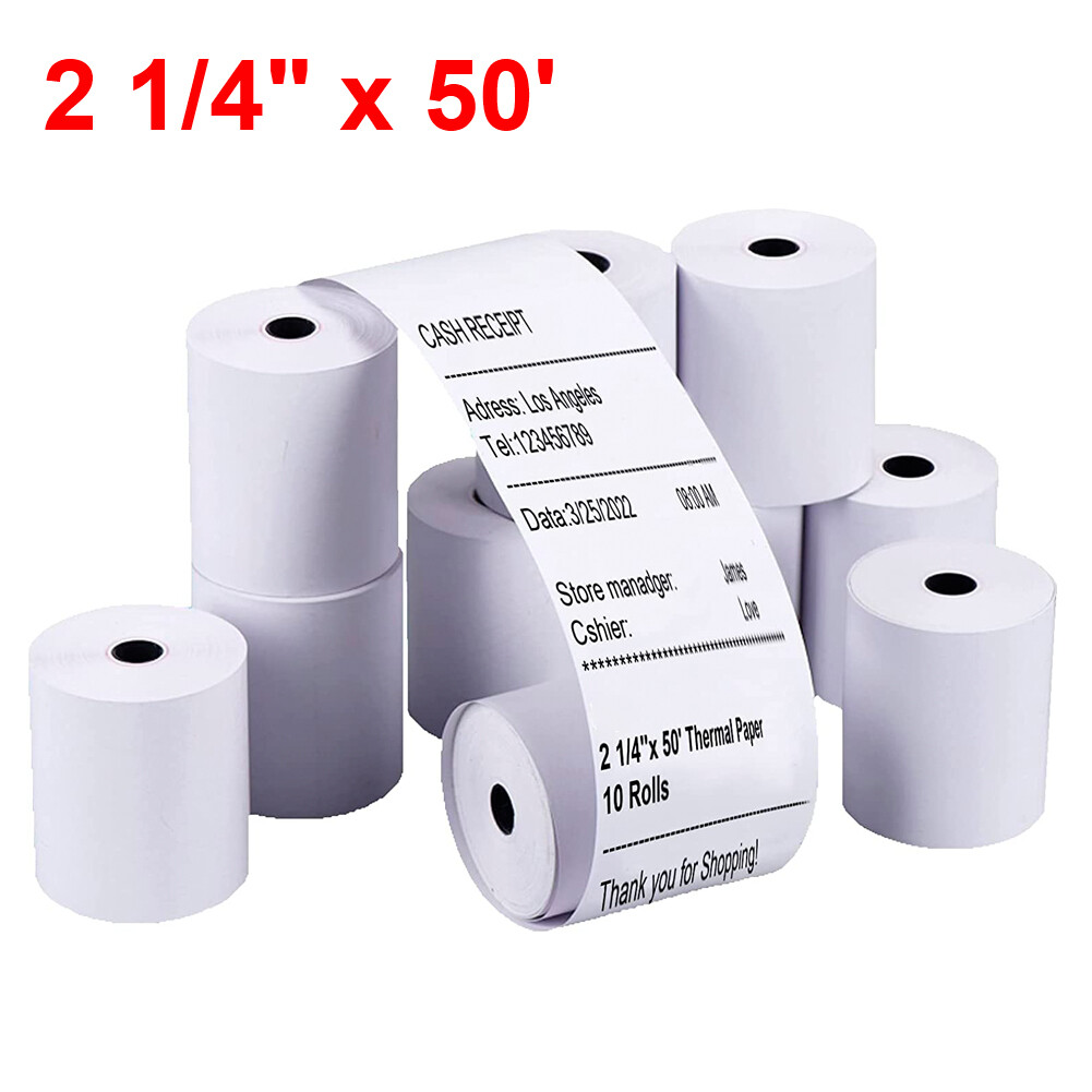 Pos Printer Paper Rolls Wholesale 5 Rolls 57x30mm Printable Sticker