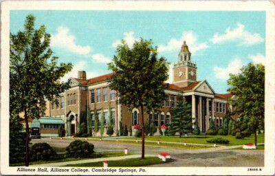 Postcard Buck Hill Inn And Terrance Seen From The Library Building | eBay