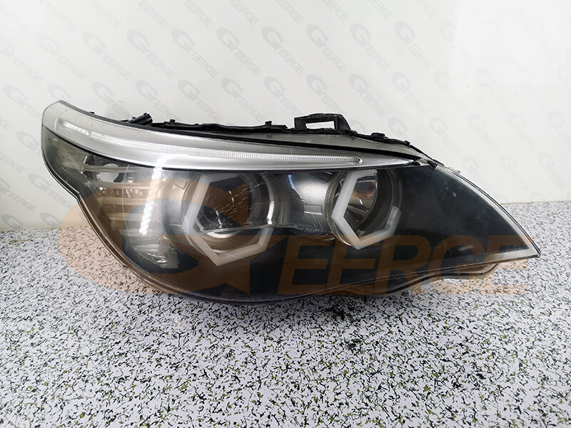 For BMW E60 E61 LCI BT APP Dynamic Multi Color RGB LED Angel Eyes Hex ...