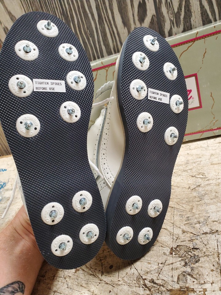 Women's Size 7M MacGregor Golf Shoes Wing Tip Design White Style 4000 ...