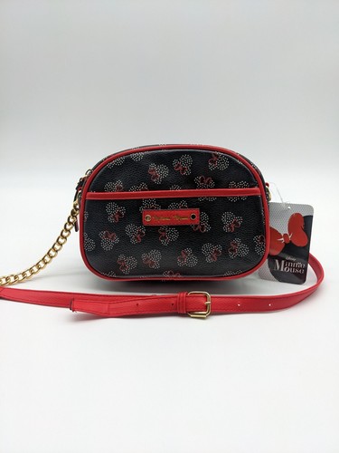 DISNEY MINNIE MOUSE PVC small crossbody bag - BLACK/ RED 840716234630| eBay
