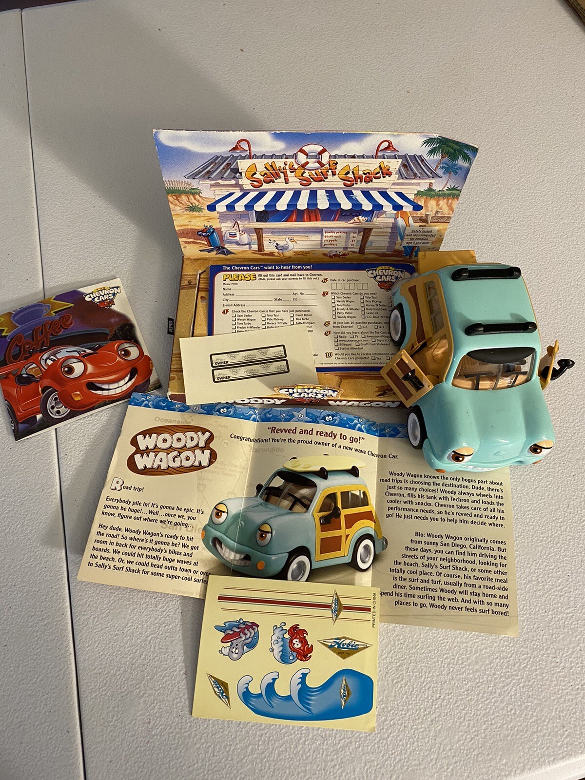 The Chevron Cars Woody Wagon Collectible Toy Car New in box **Sealed ...